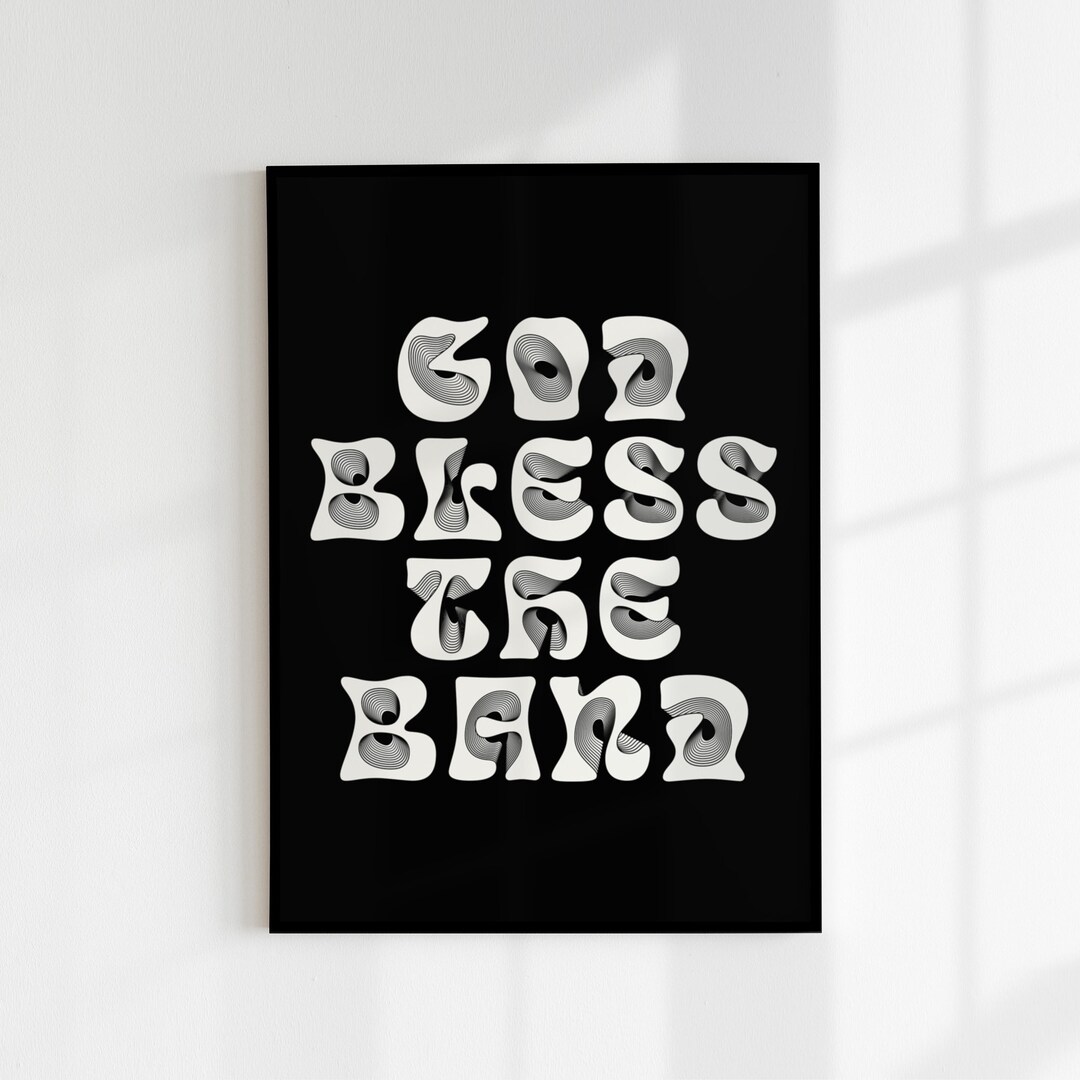 Not Nineteen Forever Lyric Print, the Courteeners Gig Poster, God Bless ...