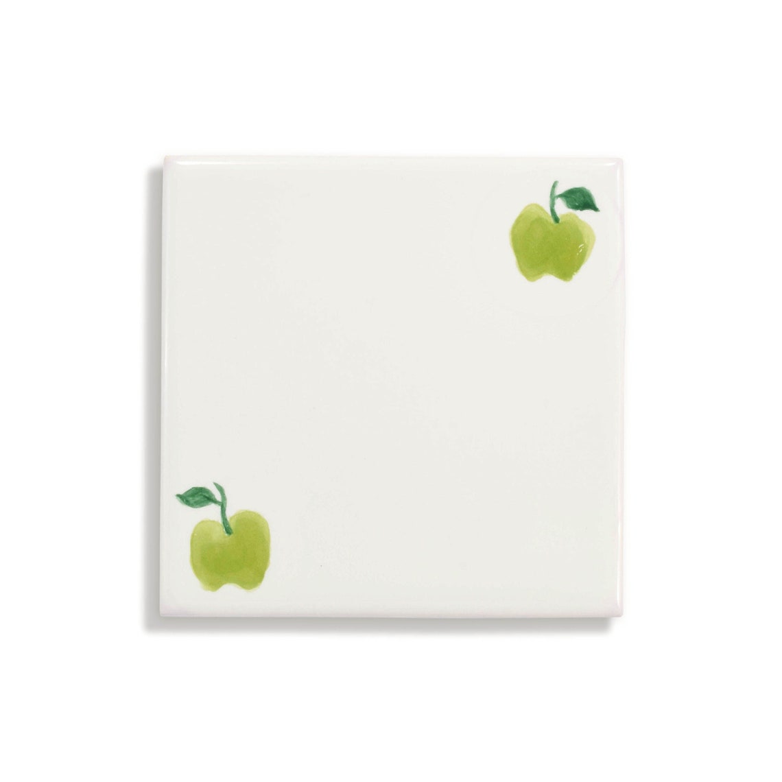 Hand-painted Granny Smith Apple Ceramic Tile Backsplash Wall - Etsy UK