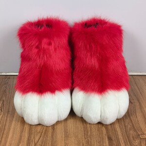 Purple Fursuit Cosplay Feetpaws Custom Fursuit Foot Cosplay Fluzzy ...
