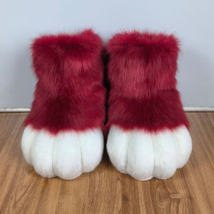 Purple Fursuit Cosplay Feetpaws Custom Fursuit Foot Cosplay Fluzzy ...