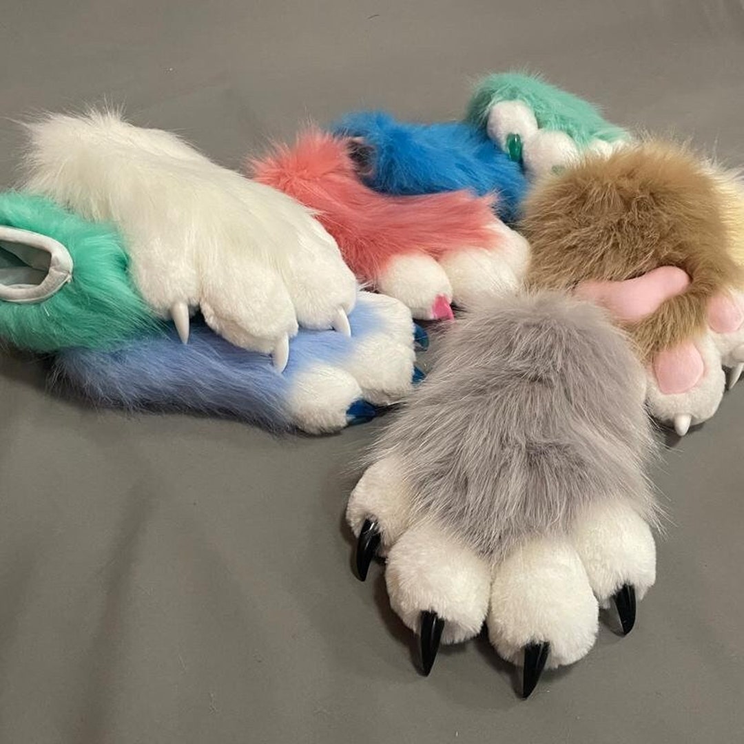 Custom Furry Cat Hand Hooves With Claws, Cosplay Furrysuit Paws for ...
