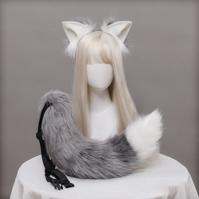 Grey Cosplay Cat Furry Fursuit Set Include Handpaws Feet - Etsy