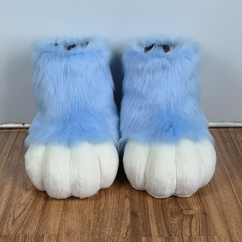 Sky Blue Cosplay Fox Furry Fursuit Full Set Include Handpaws - Etsy ...