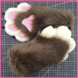 Custom Furry Cat Hand Hooves With Claws, Cosplay Furrysuit Paws for ...
