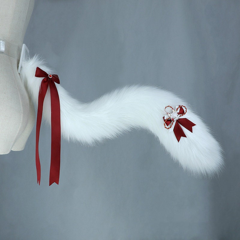 Fox Bow Ears and Tail Set Cosplay Fox Headdress and Tail - Etsy
