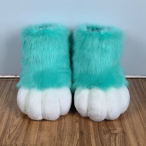 Purple Fursuit Cosplay Feetpaws Custom Fursuit Foot Cosplay Fluzzy ...