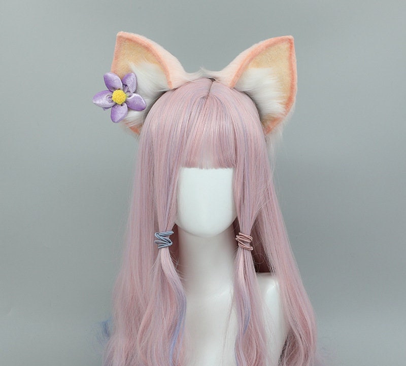 Linabell Fox Ears and Tail Set Cosplay Fursuit Headress and - Etsy
