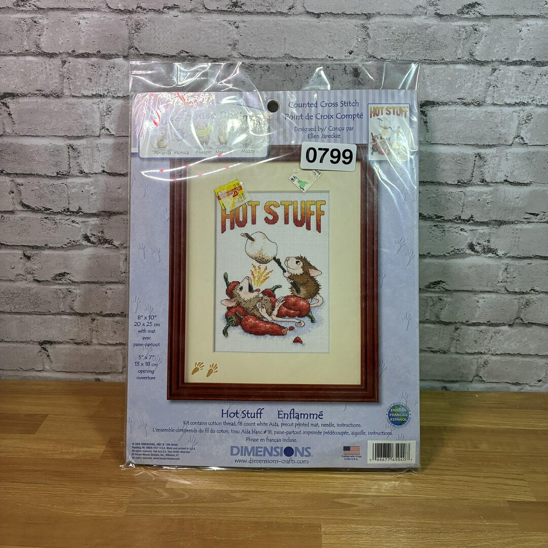 Dimensions House-mouse Designs Hot Stuff 18 Count- 65040 (2006) - Etsy