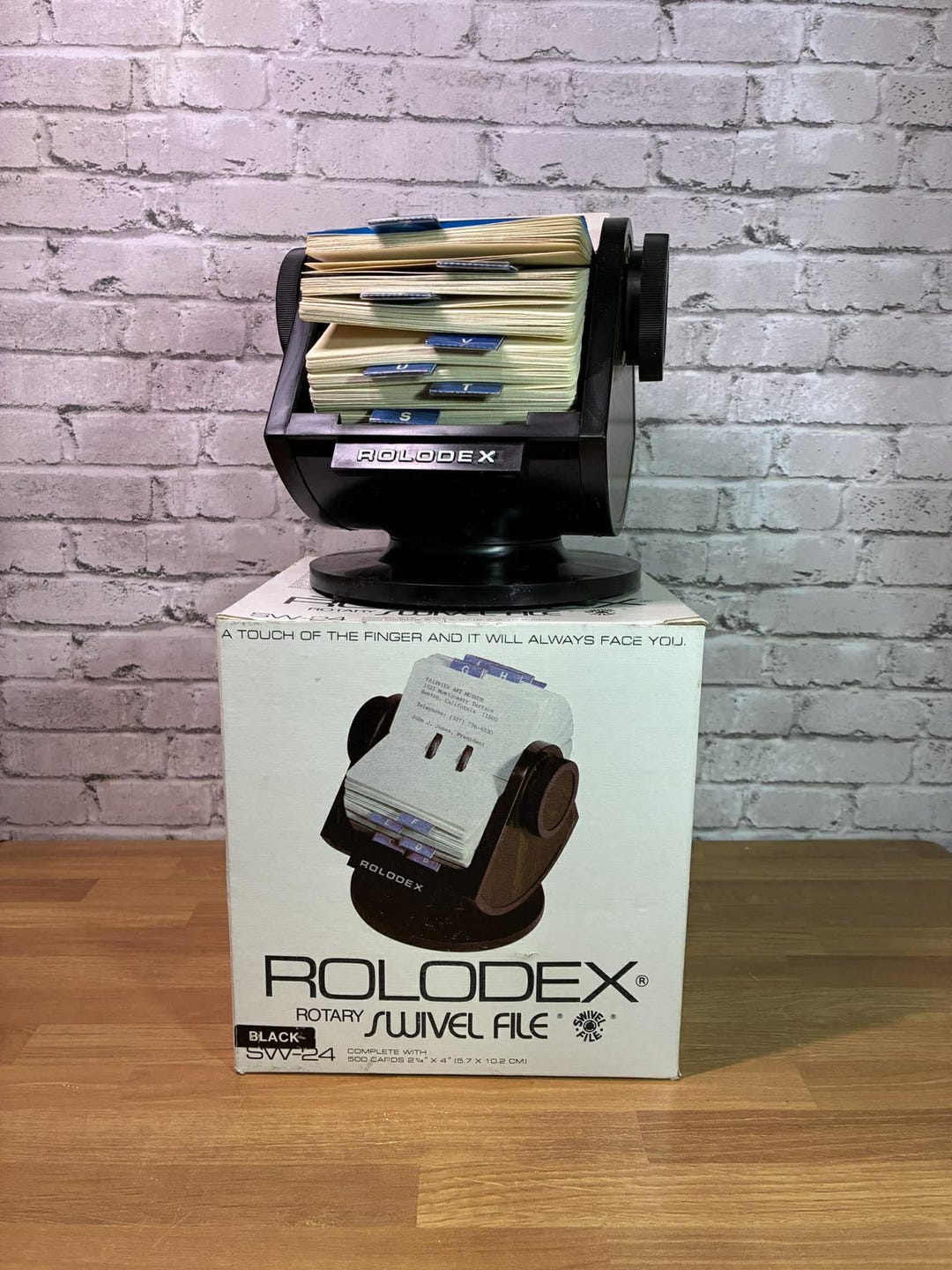 Rolodex Rotary Swivel File, Model SVV-24, Original Box, With ...