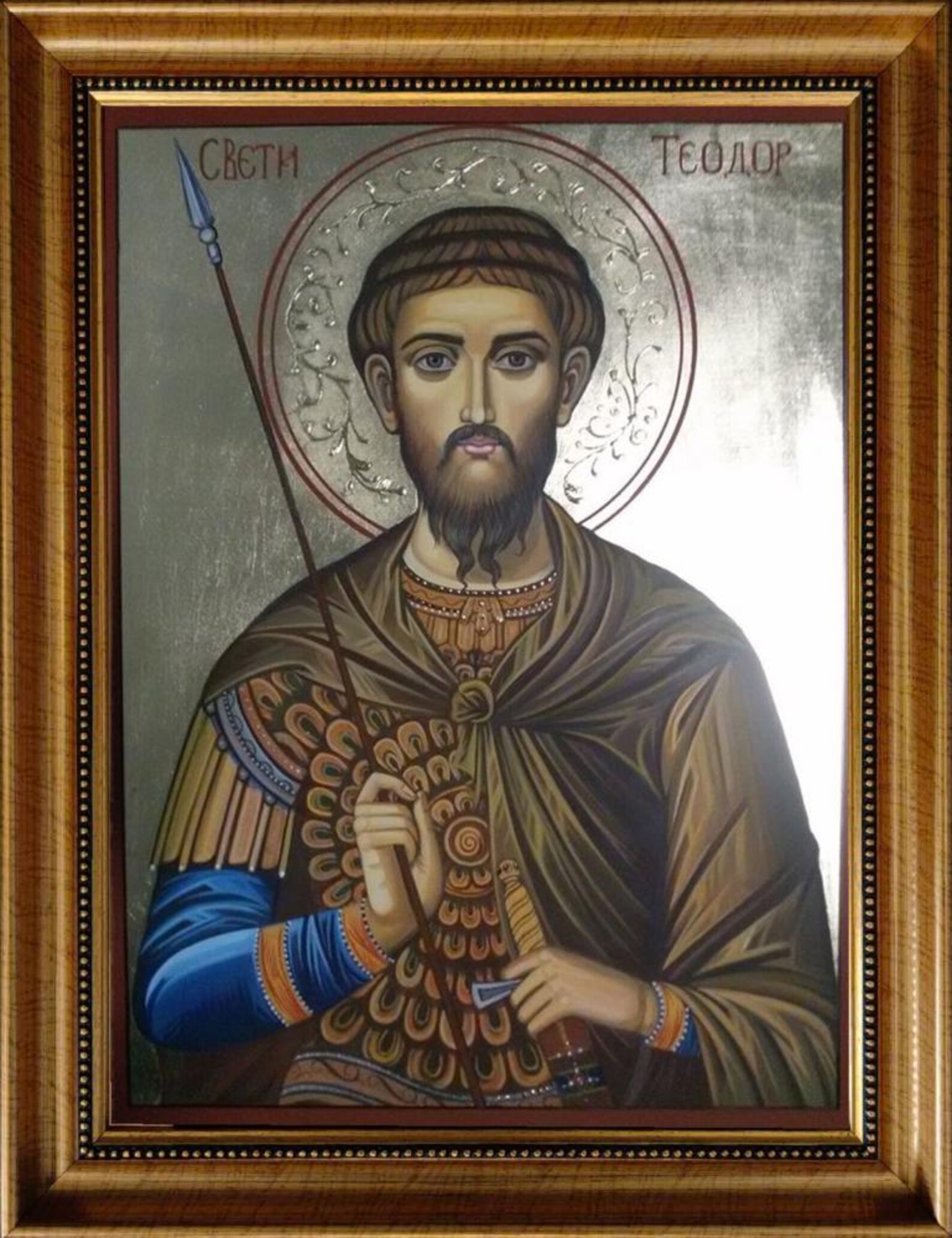 St. Theodore Tyro Icon: Orthodox Christian Soldier Saint - Etsy