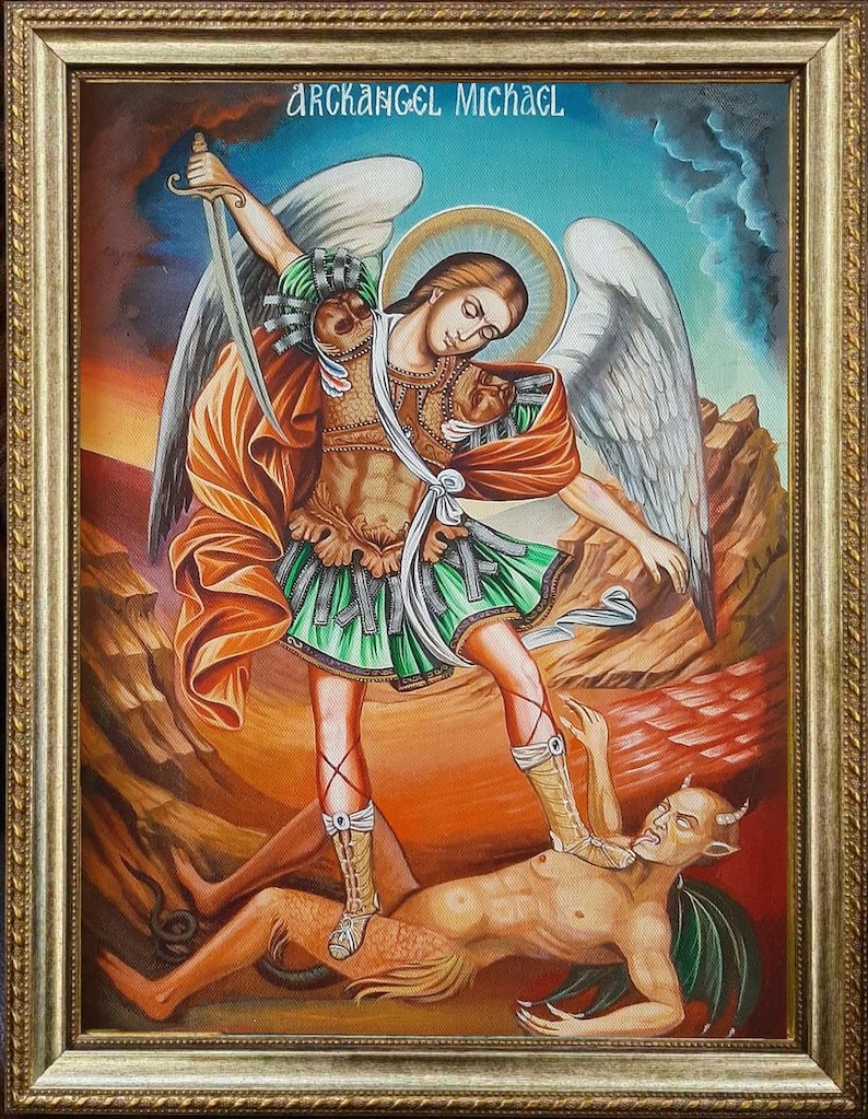 Saint Michael Archangel Icon: Orthodox Christian Art Print - Etsy