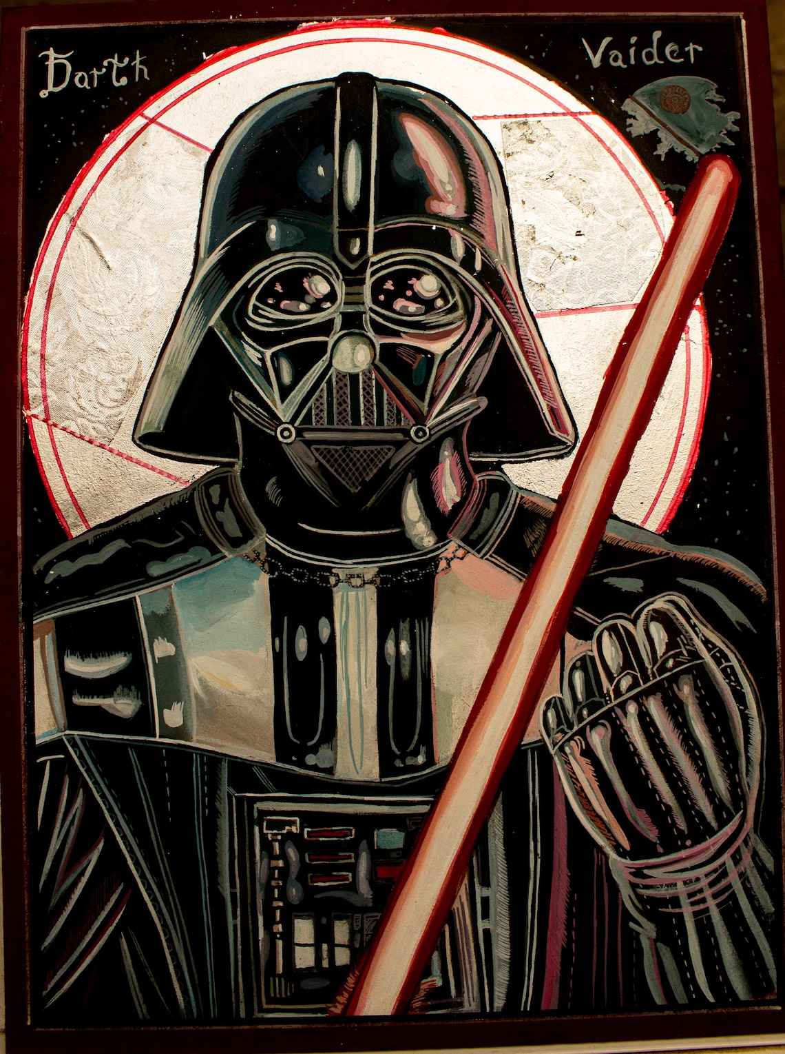 Darth Vader Star Wars Art / Original Handmade / or Print - Etsy
