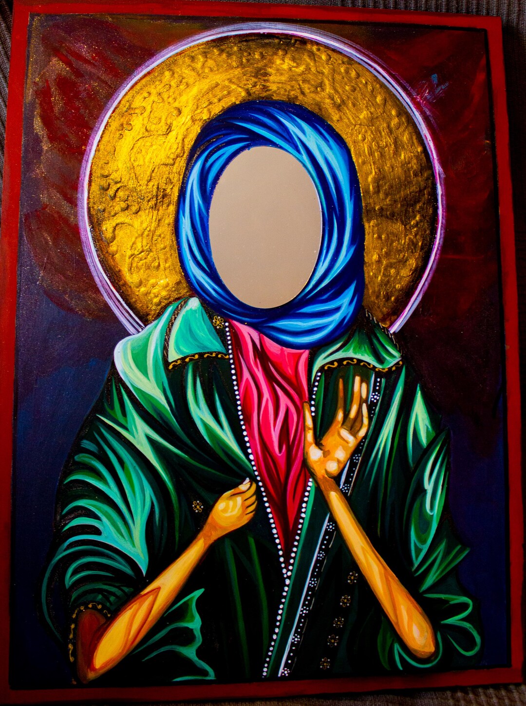 Saint Self-seer – Mirror Icon | Hand-painted Religious Icon | Spiritual ...