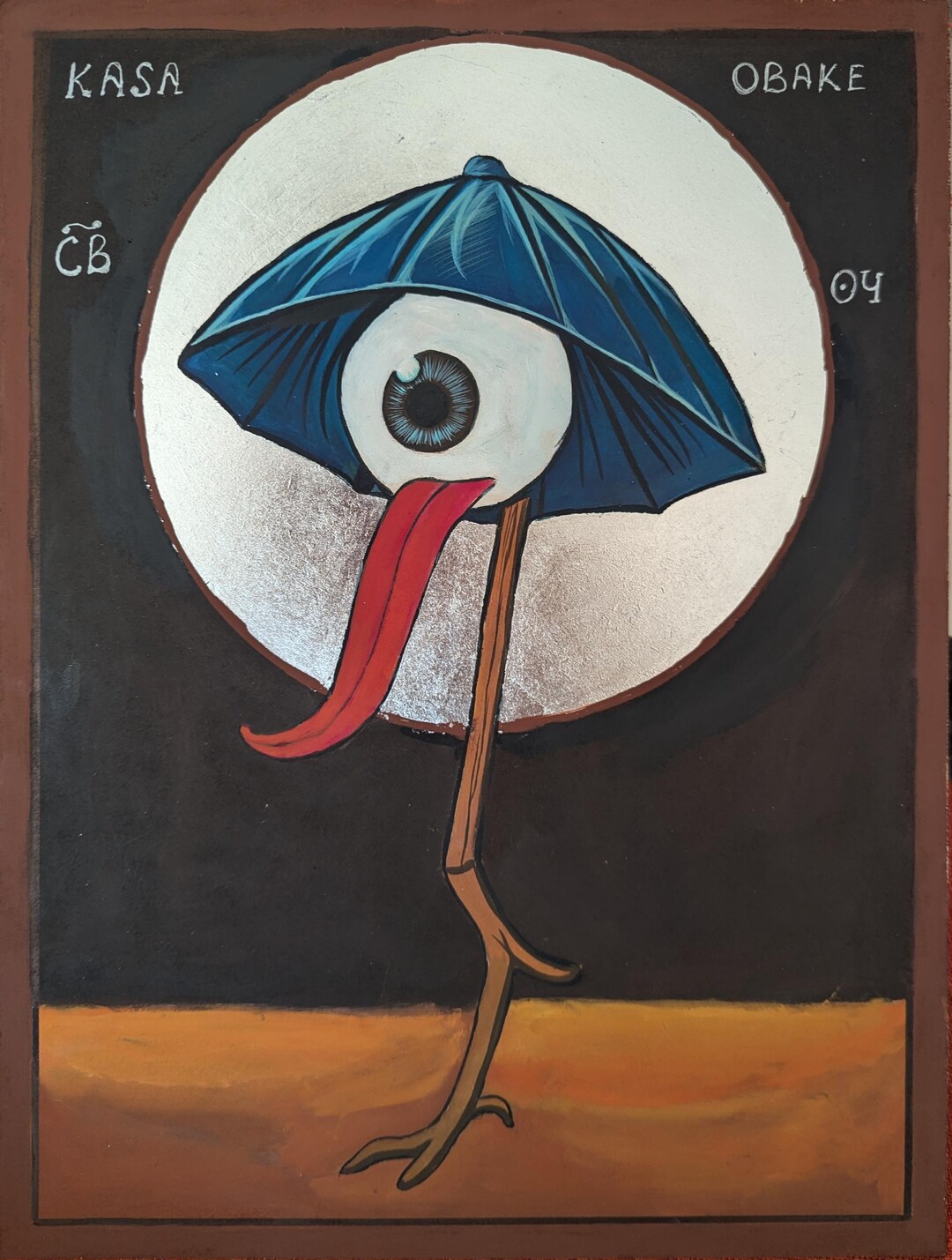 Saint Kasa Obake – Hand-painted Icon of the Japanese Umbrella Spirit - Etsy