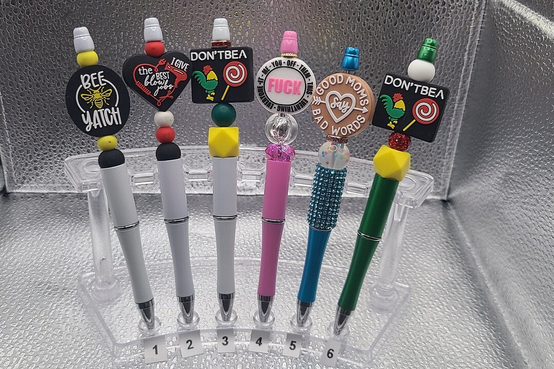 Bead-azzling Custom Creation Naughty Pens - Etsy