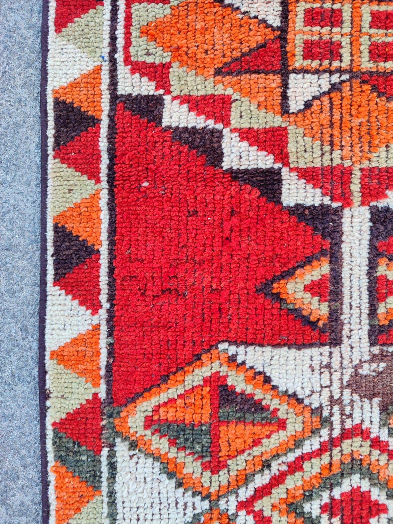 Rug Runners 12 Ft, Red Turkish Runner, Tribal Geometric Runner, 2x12 ...
