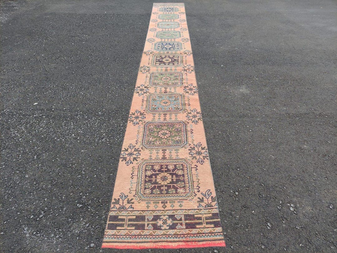 2x20 Runner, Turkish Long Runner, Hallway Rug Runner, 20 Foot Runner ...