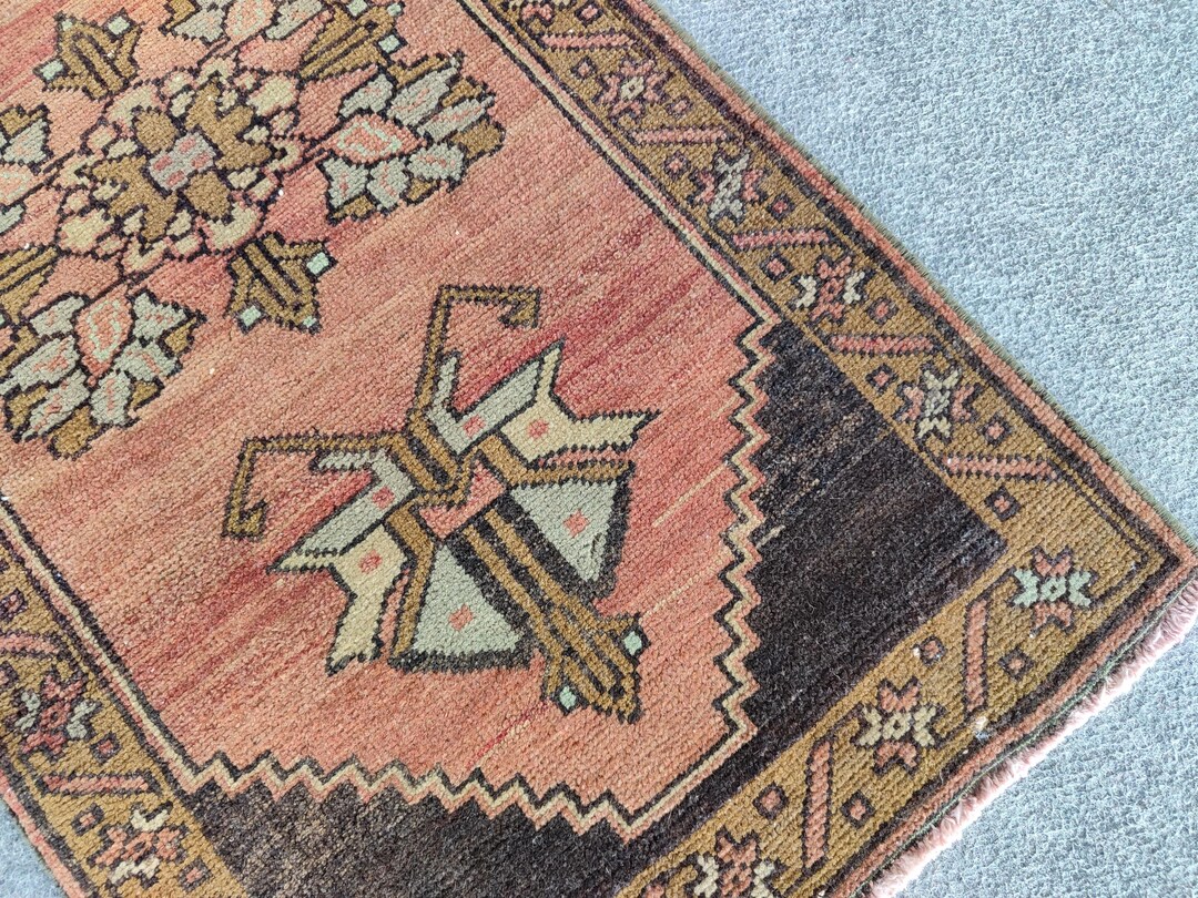 Persian Rug 2x3 Navy, Small Rug 2x3 Antique, Table Rug, Home Decor ...