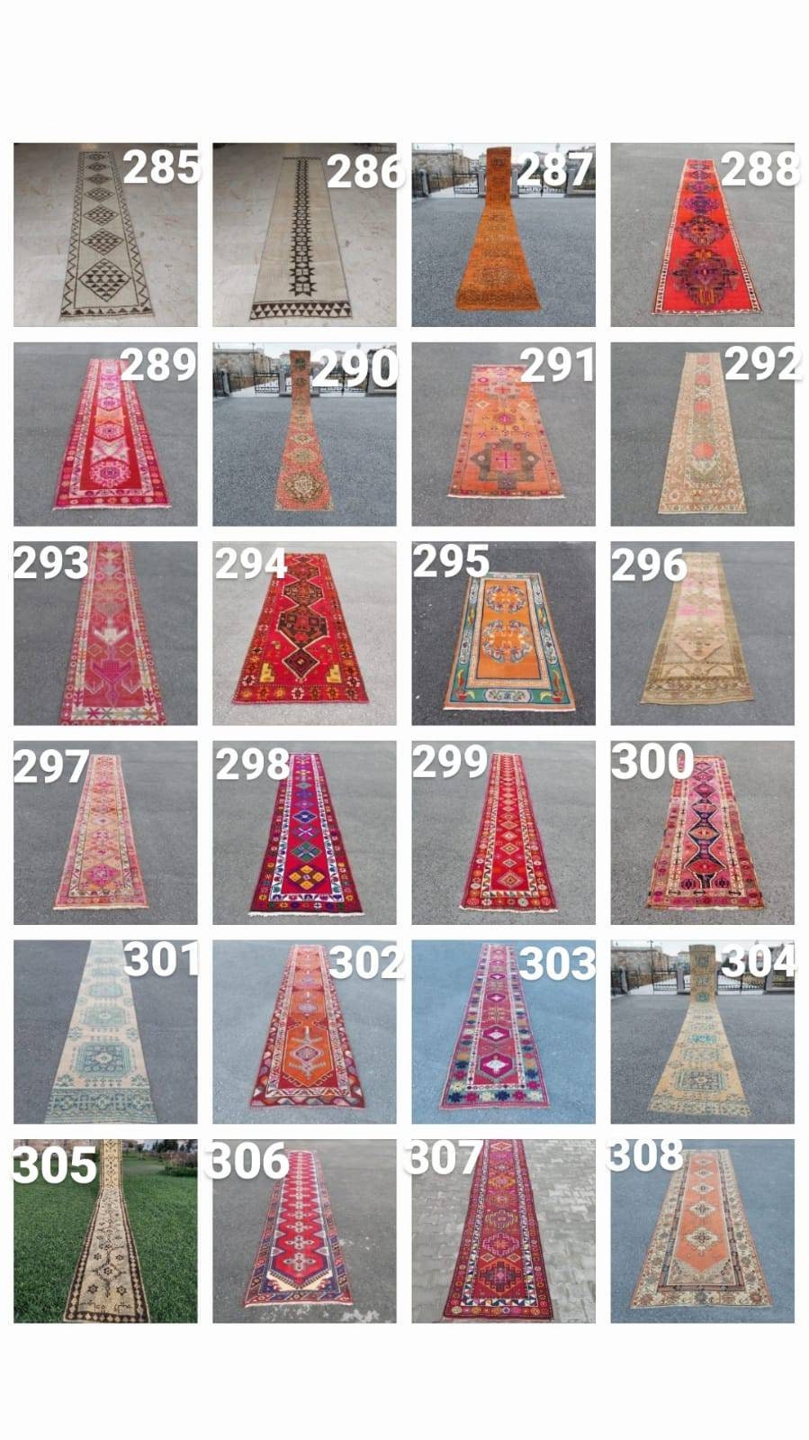 Turkish Runner Vintage, 20' 21' 22' 23' 24' 25' 26' 27' Ft Runner Rug ...