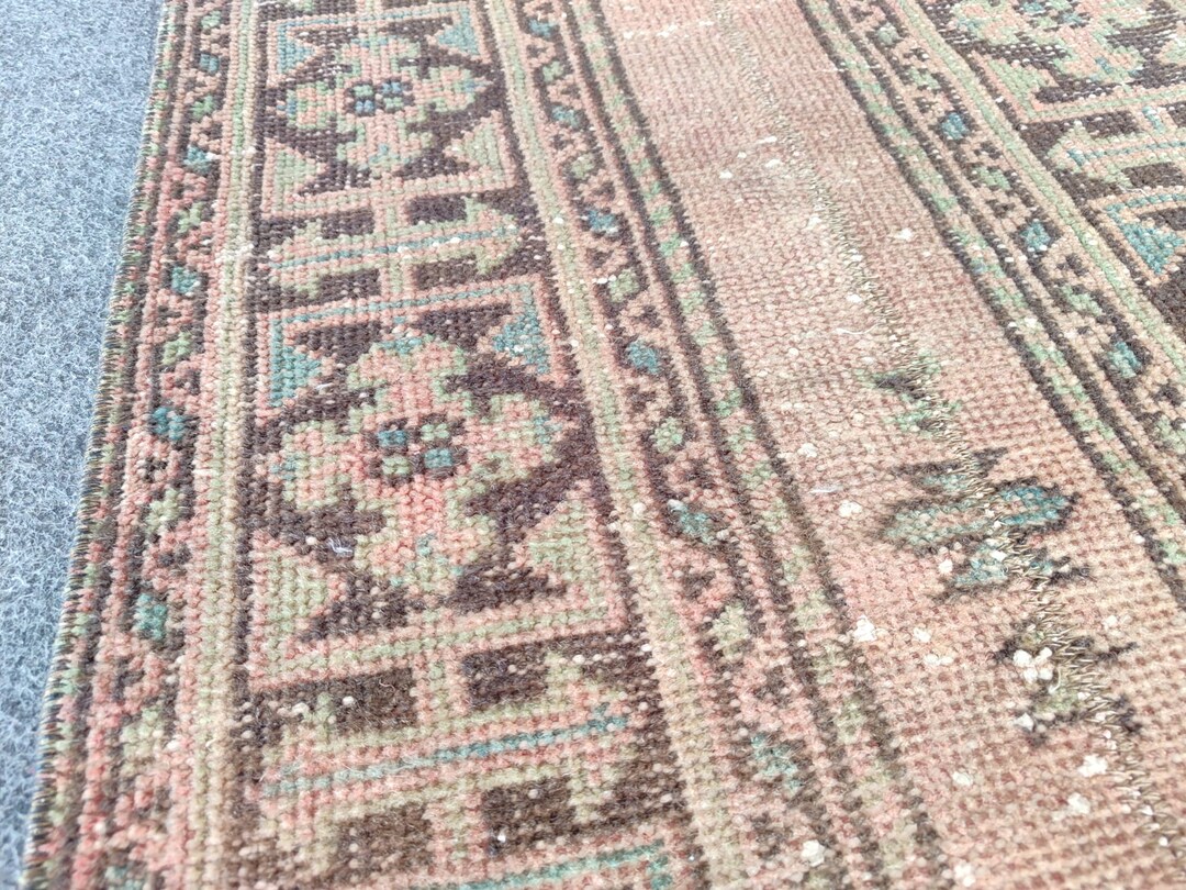 Neutral Runner 12 Ft, Turkish Runner 2x12, Muted Hallway Runner, Narrow ...