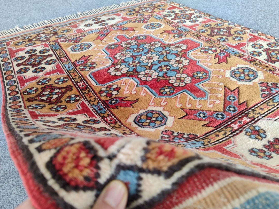 Turkish Rug 3x4, Vintage Traditional Rug, Kitchen Rug Boho, 3x4 Small ...