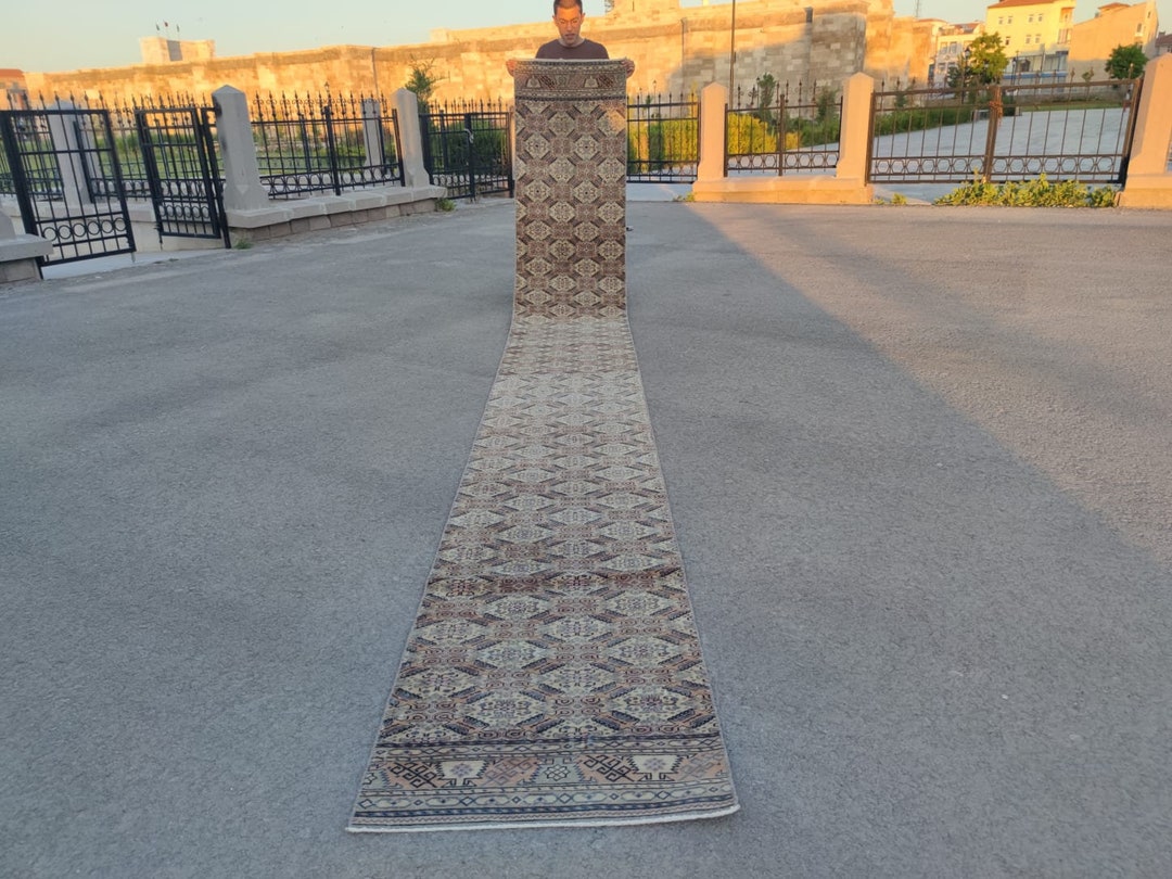 17 Runner, Turkish Runner Stair, Long Runner Vintage, 16 17 18 Ft ...