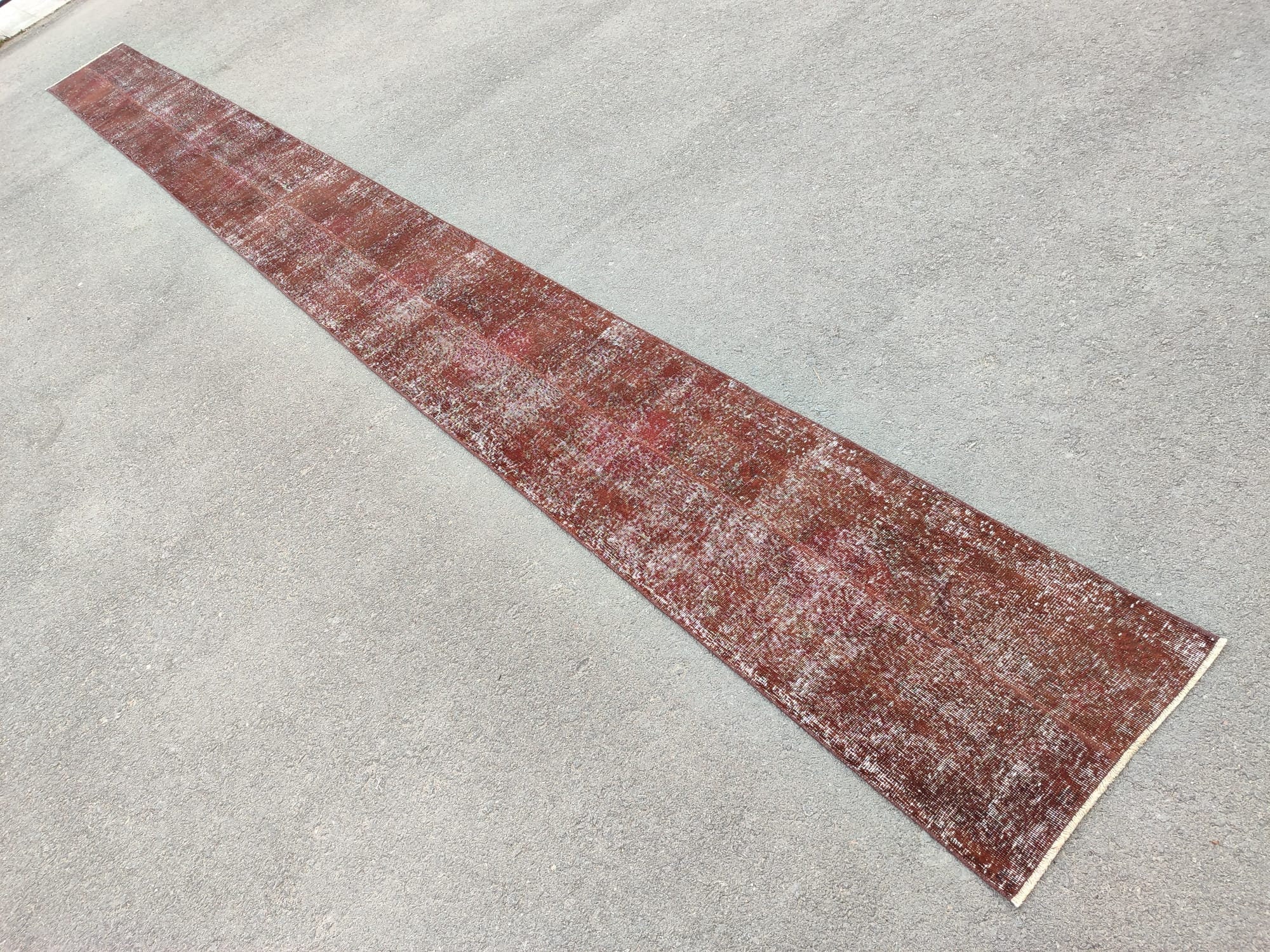 Vintage Long Runner 23 Foot, Brown Runner Rug, Turkish Runner 2x23 ...