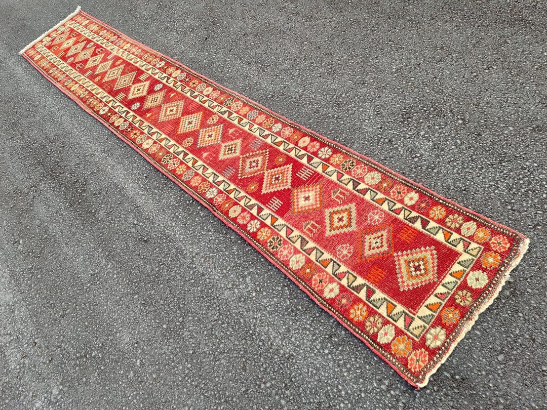 Persian Runner 2x15, Stair Carpet Vintage, Long Runner Antique ...