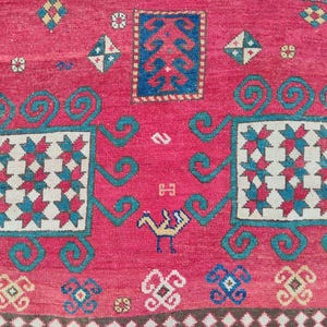 1800s Antique Karachopf Rug, Caucasian Old Rug, Red Rug, Azerbaijan ...
