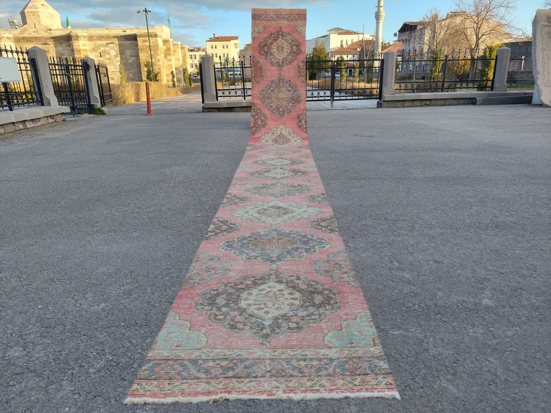 Runner Extra Long 22ft, Turkish Oushak Runner Rug, Stair Long Runner ...