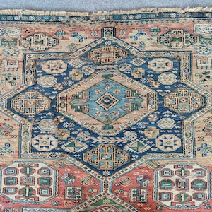 Antique Caucasian Soumak Rug, 1800s Antiques Piece Items, Azerbaijan ...