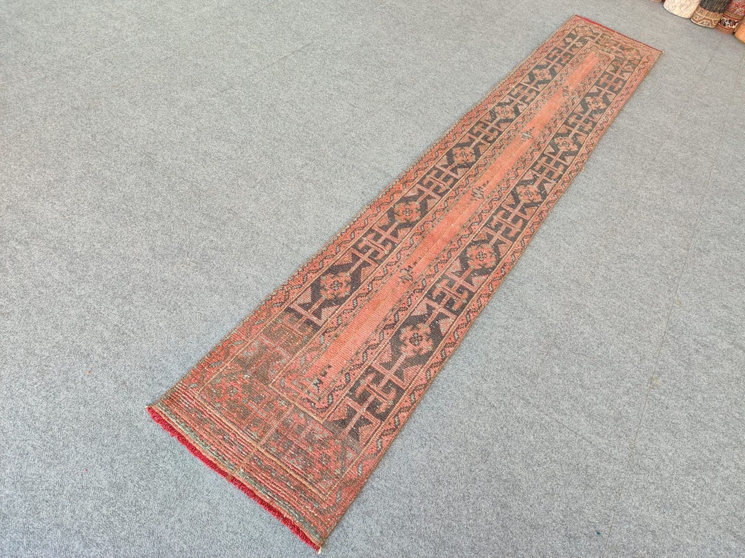 Rug Runner 2x11.7 Ft, Turkish Rug, Stair Runner, Narrow Long Runner, 11 ...
