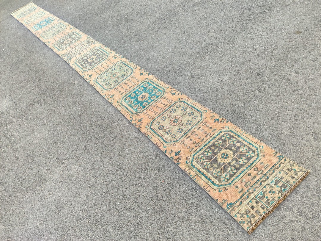 Rug Oushak 2x20 Long Narrow Runner, 20 Foot Runner Rug, Staircase ...