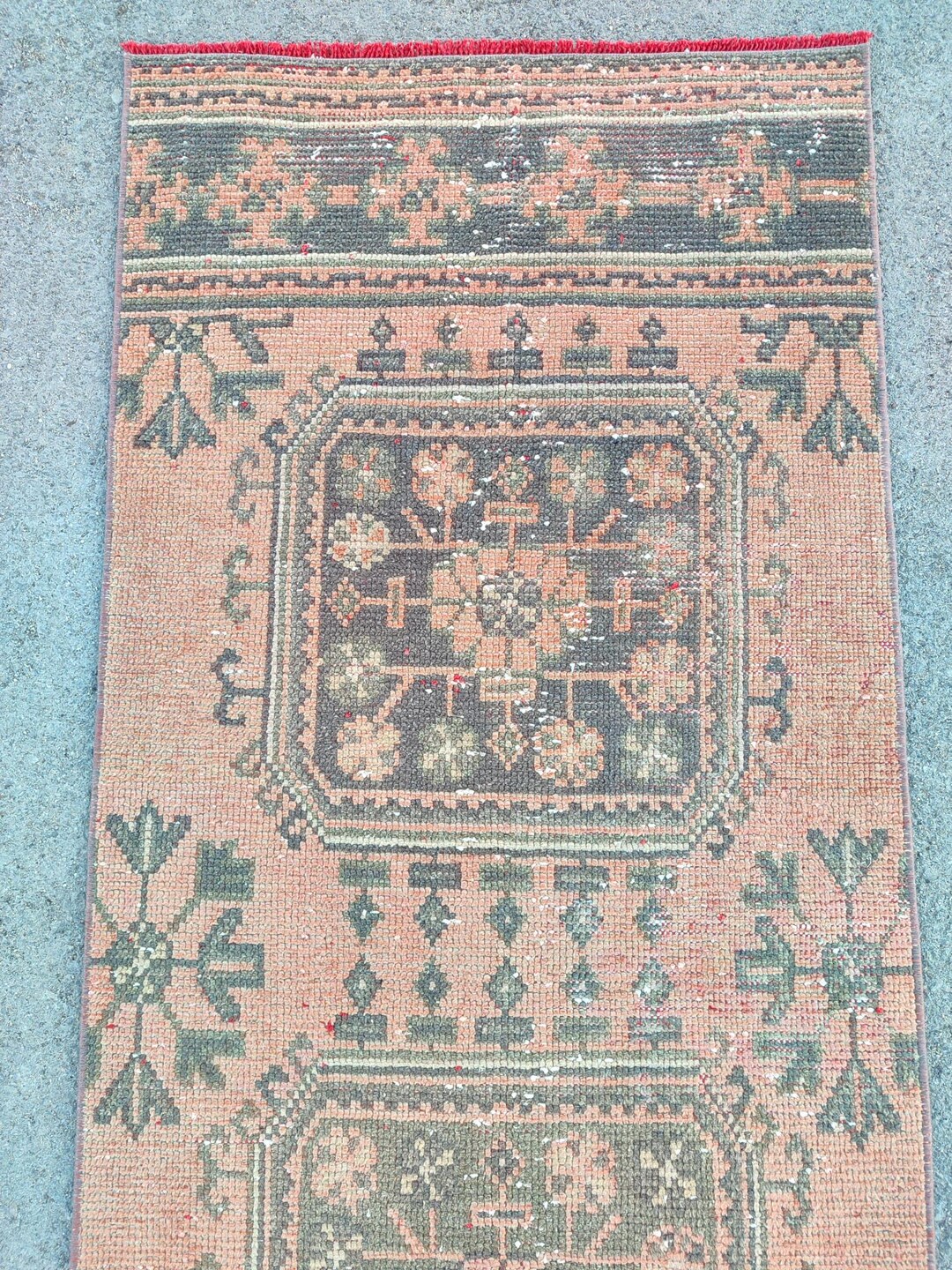 Wool Long Rug Runner 2x19 Turkish Oushak Extra Long Runner, 18' 19 ...