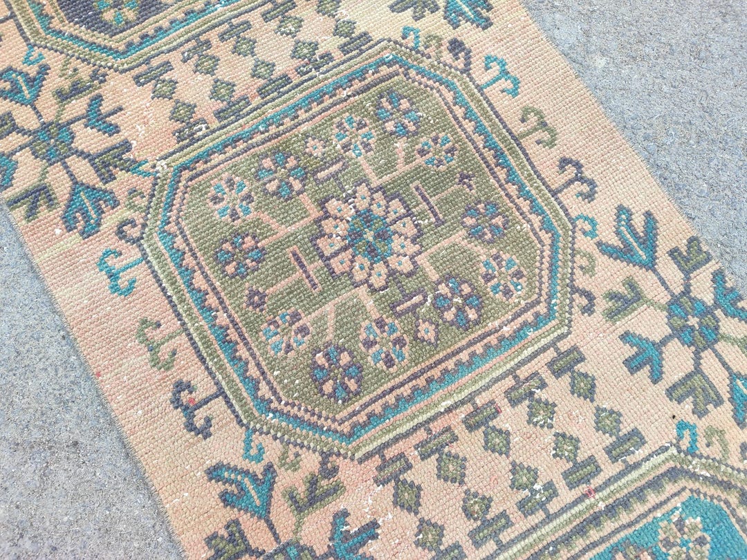 Runner 2x20 Extra Long Turkish Rug, Narrow Runner Rug Oushak, 19 20 Ft ...