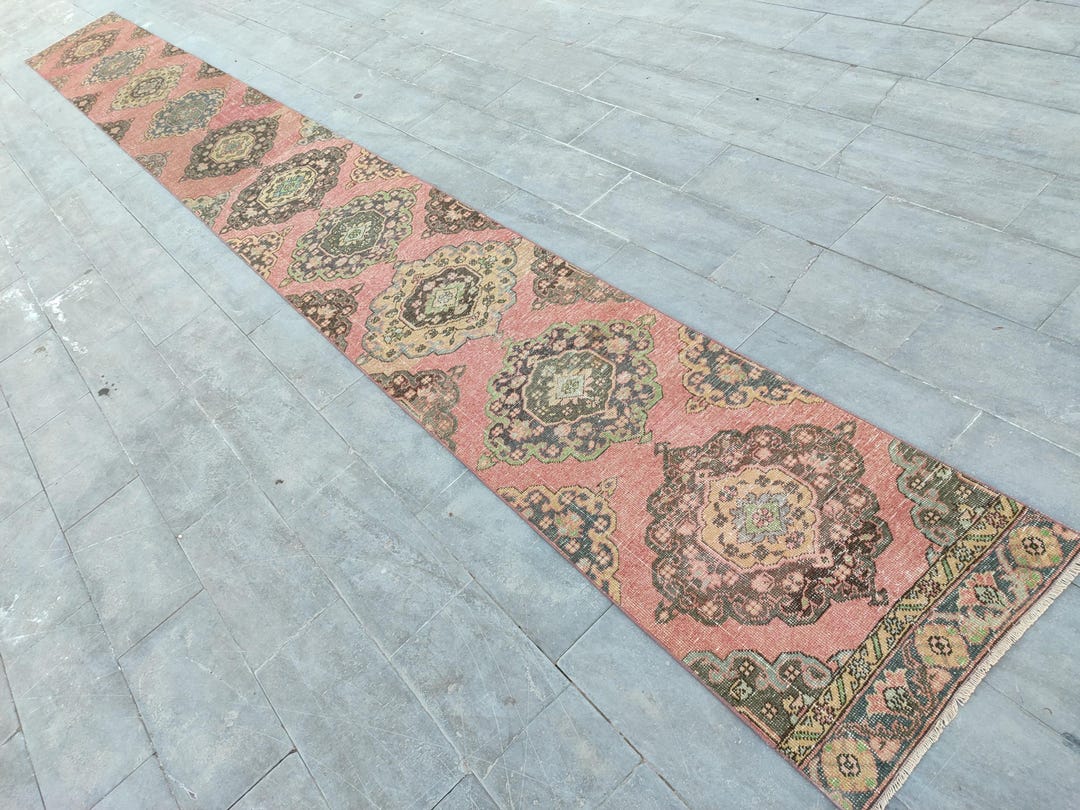 23 Ft Long Runner, Turkish Runner Neutral, Stair Rug Runner Wool, 2x23 ...