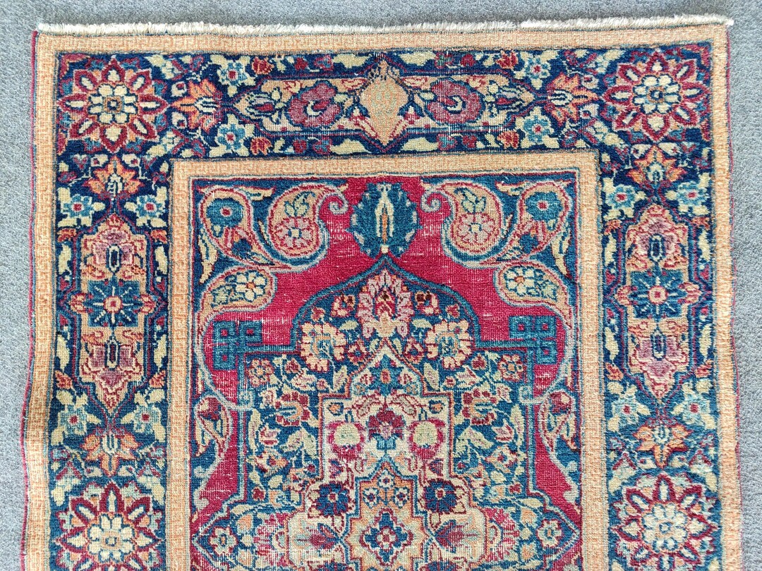 Antique Persian Rugs 3x4, 1800s Rug, Neutral Oriental Rugs, Vintage Rug ...