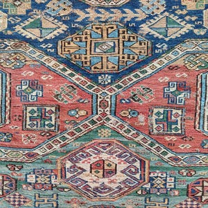 Antique Caucasian Soumak Rug, 1800s Antiques Piece Items, Azerbaijan ...