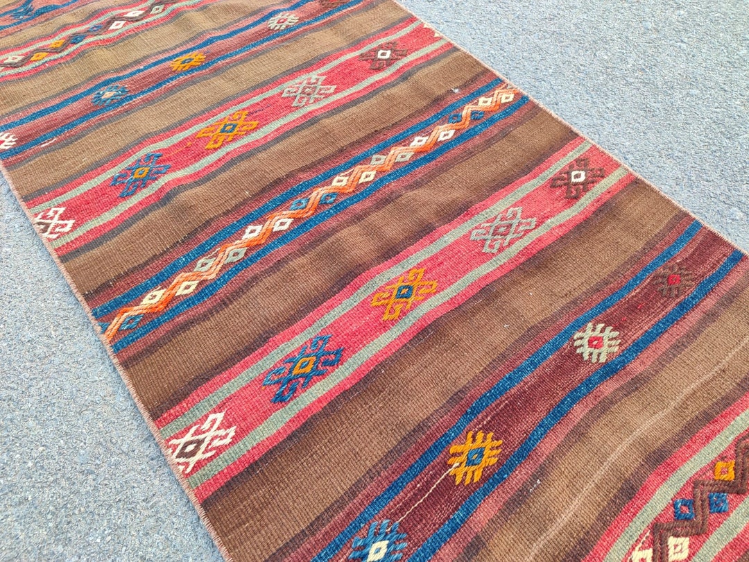 Kilim Runner Rug 2x18, Extra Long Turkish Runner, 18ft 19ft Stairs ...
