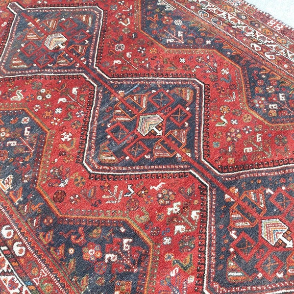 Red Persian Rug - Etsy