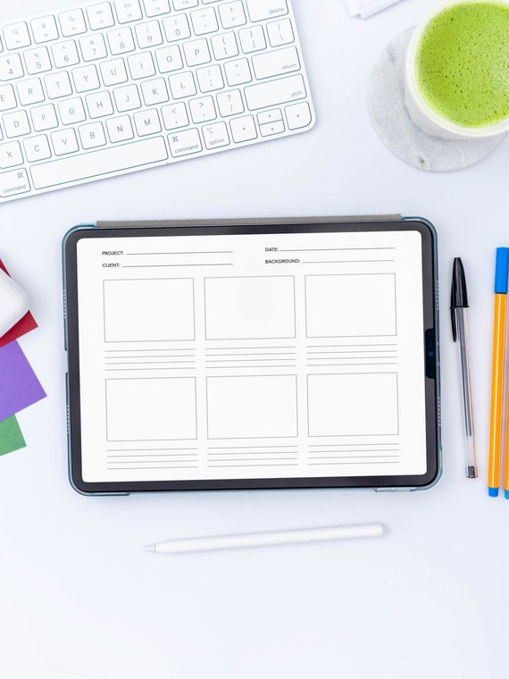 Storyboard Template PDF for Procreate | Etsy