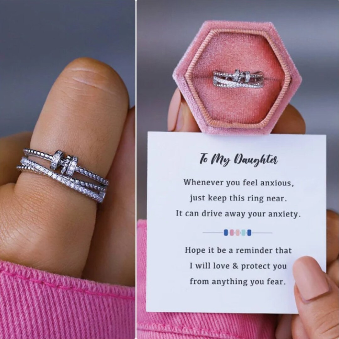 To My Daughter Fidget Ring Ideal Gift for a Much Loved Daughter - Etsy