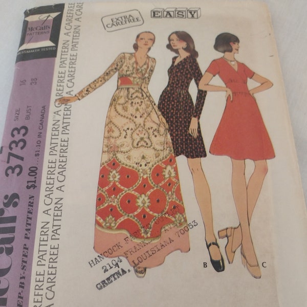 70s Dress Patterns - Etsy