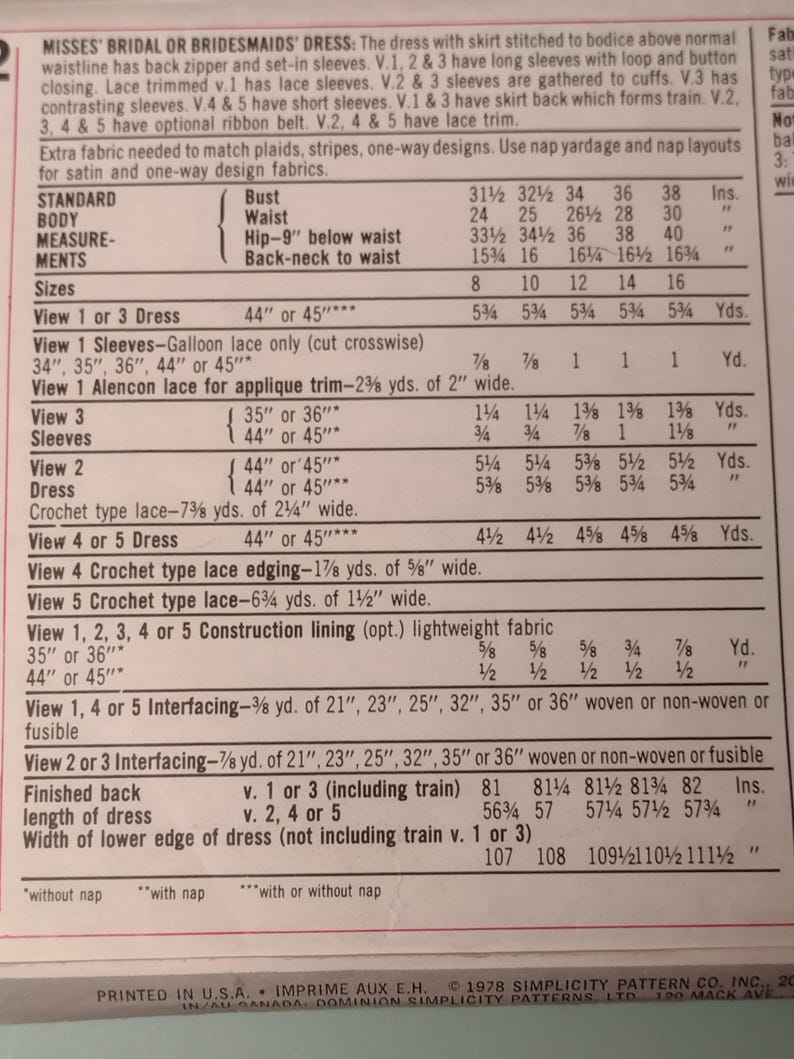 Simplicity 8392 - 70s Empire Waist Maxi Length Wedding Gown Pattern ...