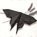 Origami Butterfly Paper Moth on Hair Clip Handmade Decorative - Etsy