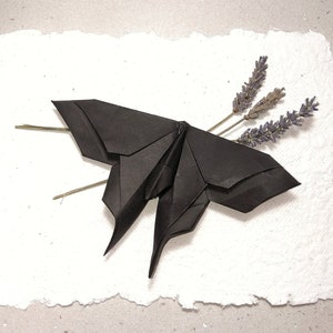 Origami Butterfly Paper Moth on Hair Clip, Handmade Decorative ...
