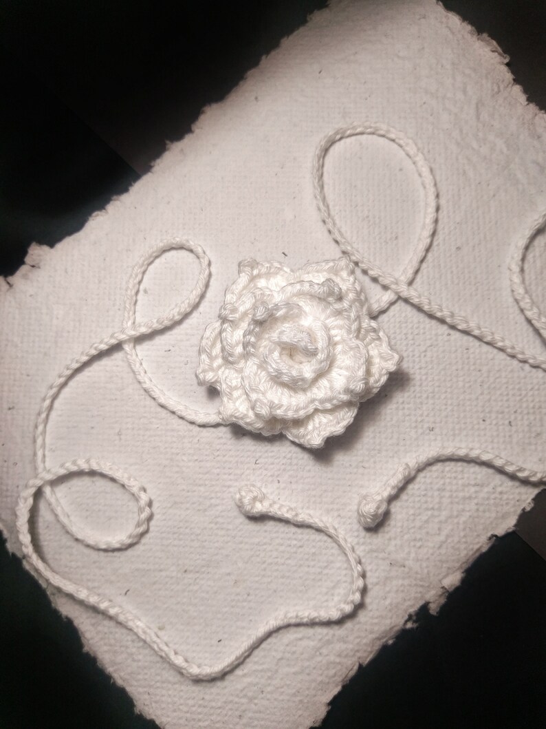 Choose From 3 Plain White Flower Chokers Medium and Big - Etsy