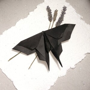 Origami Butterfly Paper Moth on Hair Clip, Handmade Decorative ...