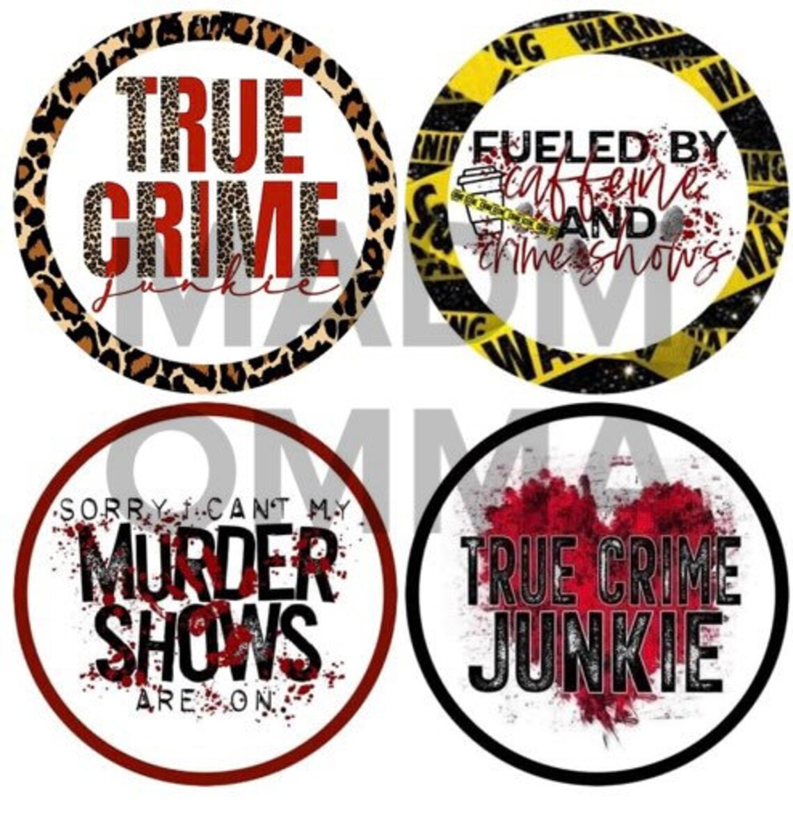 Crime Cardstock Bundle Cardstock Image for Freshies Digital - Etsy