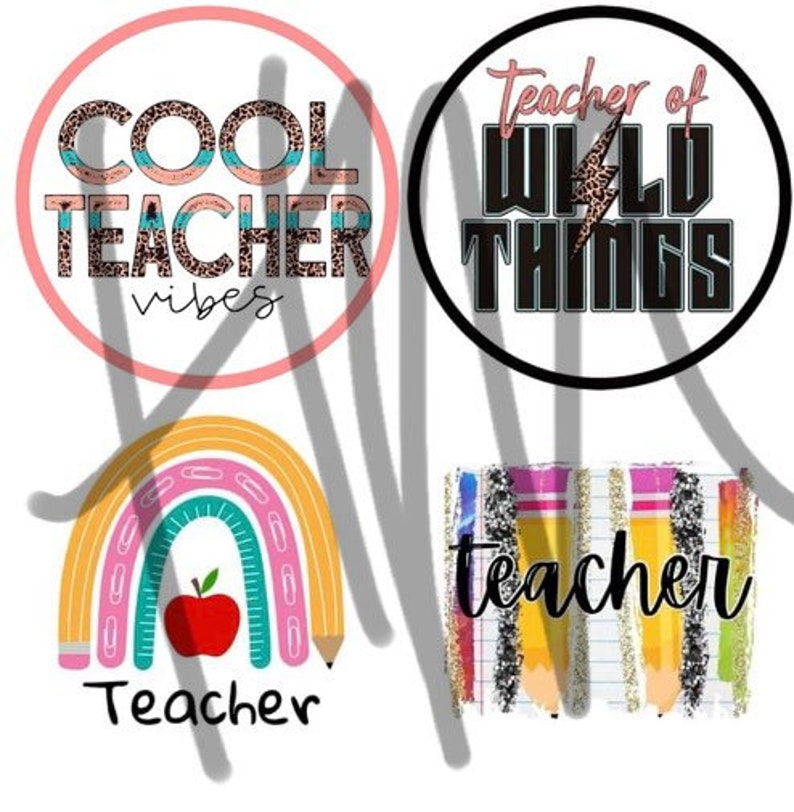 Teacher Cardstock Bundle Teacher Appreciation Image - Etsy
